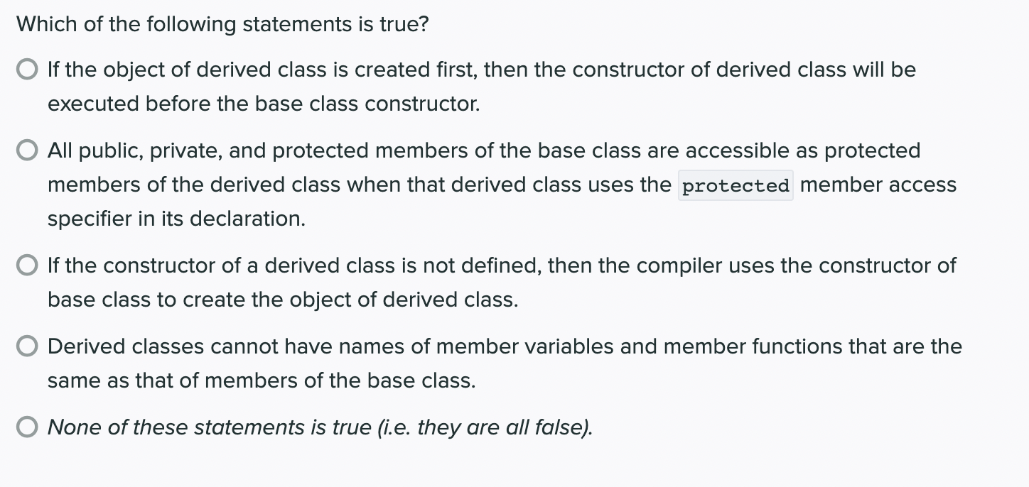 Solved Which of the following statements is true? If the | Chegg.com