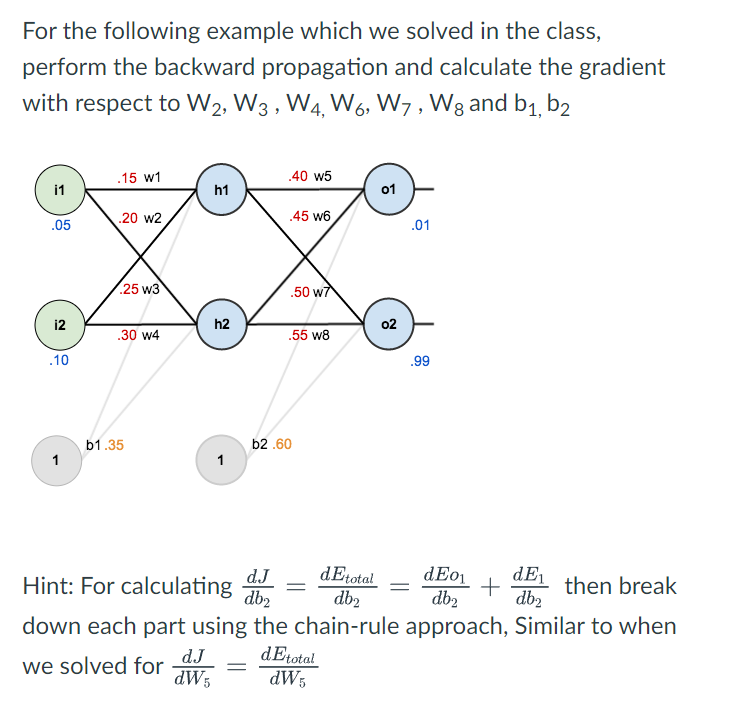 Solved For the following example which we solved in the | Chegg.com