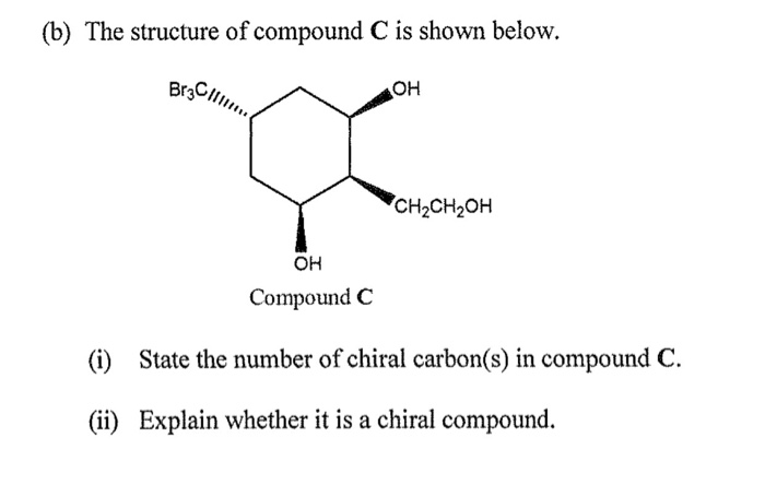 Solved The structure of compound C is shown below. (i) | Chegg.com
