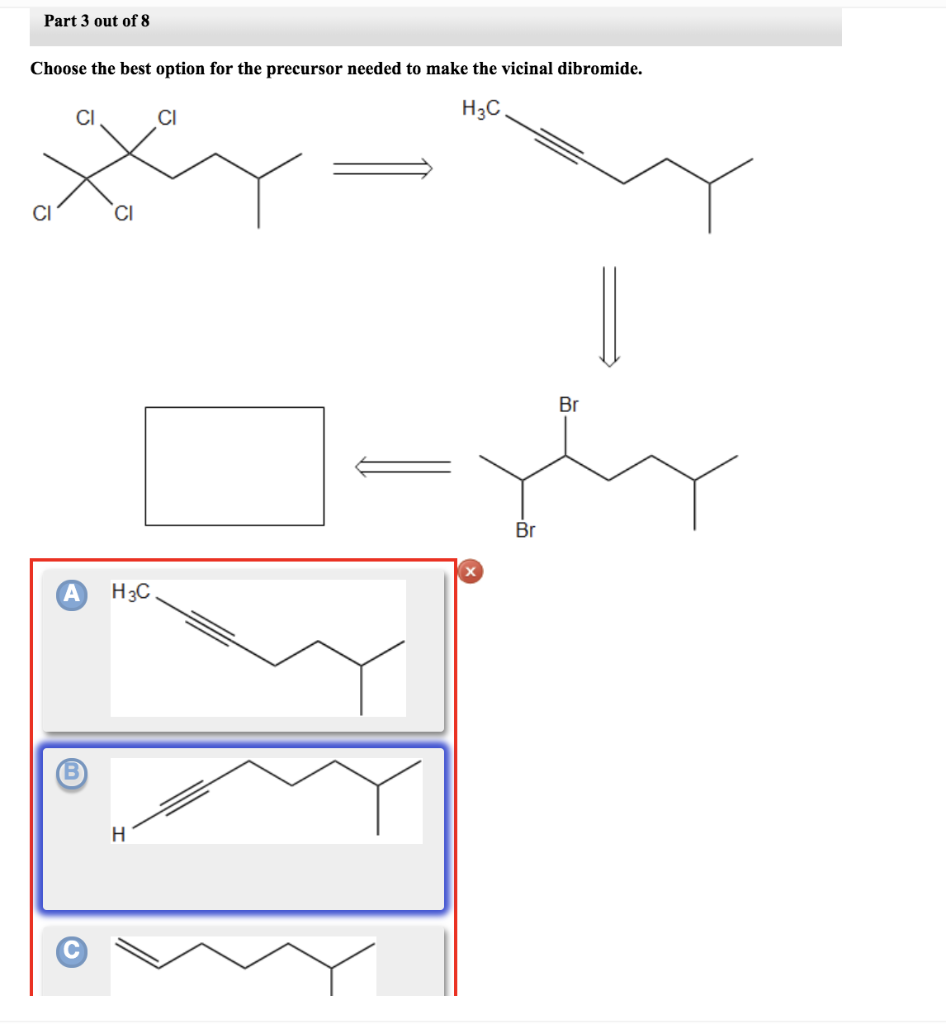 Solved Part 3 out of 8 Choose the best option for the | Chegg.com