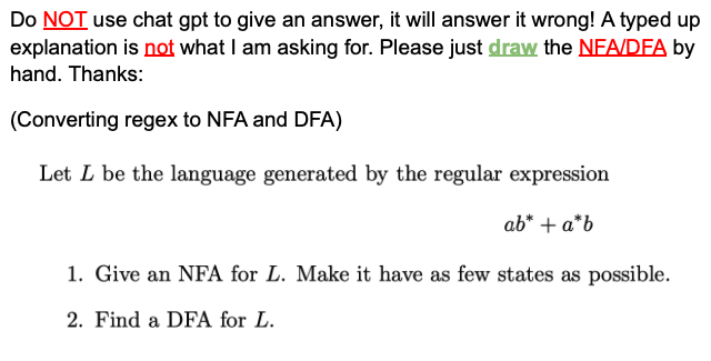Solved Do NOT use chat gpt to give an answer, it will answer | Chegg.com