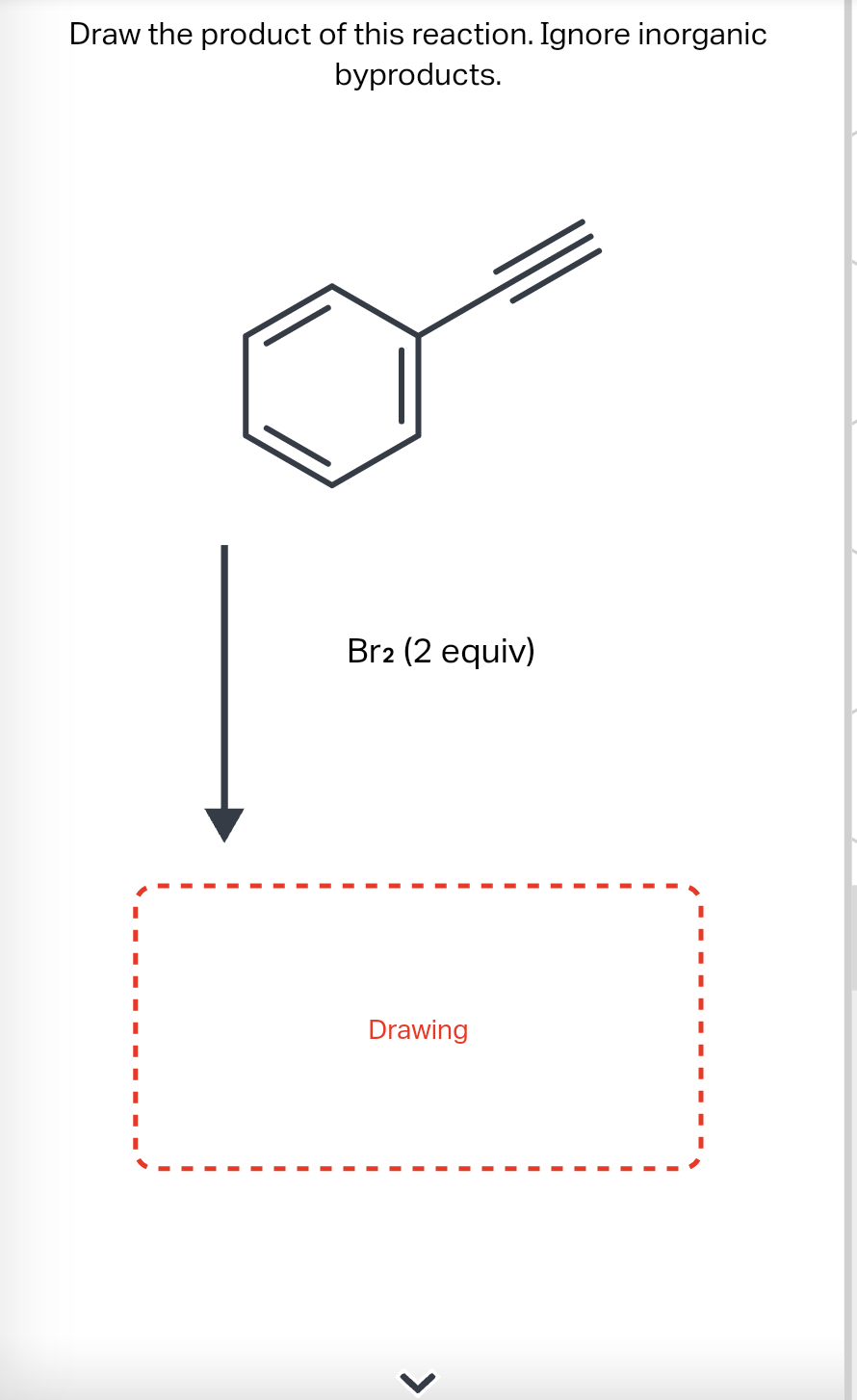 Solved Draw the product of this reaction. Ignore inorganic | Chegg.com
