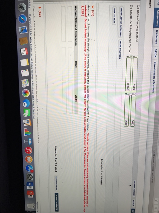 Solved Exercise 9-7 (Part Level Submission) Linton Company | Chegg.com
