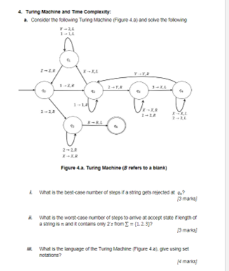 Solved 4. Tuning Machine and Time Complexity a. Consider the | Chegg.com