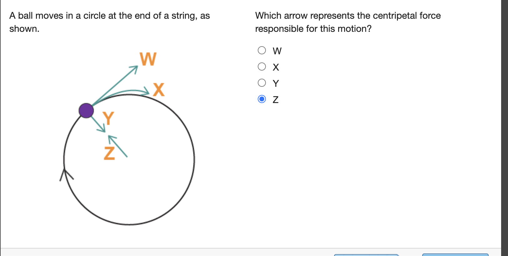 Solved A ball moves in a circle at the end of a string, as | Chegg.com