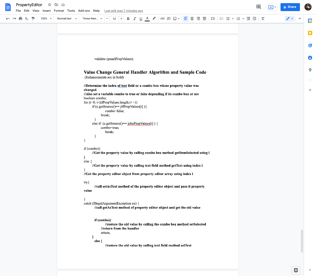 PropertyEditor File Edit View Insert Format Tools | Chegg.com
