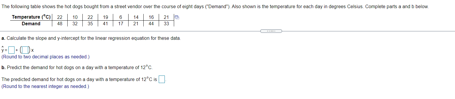 Solved The following table shows the hot dogs bought from a | Chegg.com