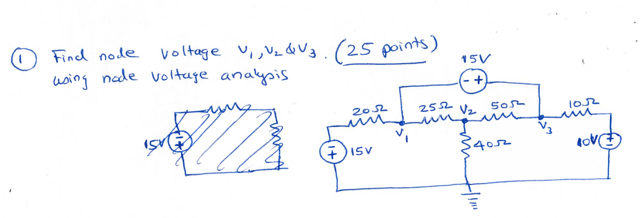 Solved Find node voltage v1,v2&v3(2, noints) using node | Chegg.com Solved Find node voltage v1,v2&v3(2, noints) using node | Chegg.com