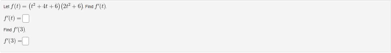 Solved Let f and g be the functions defined by f(t) = 4t2 | Chegg.com