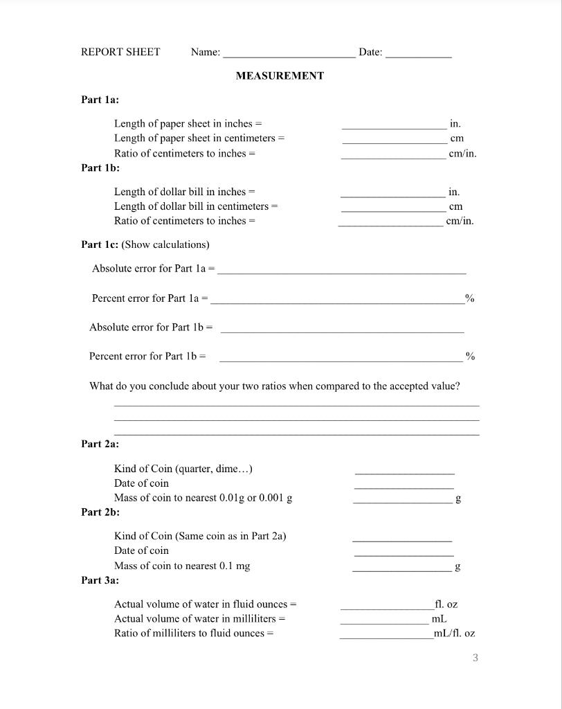 Solved MATERIALS/EQUIPMENTS: Calculator, meter stick, | Chegg.com