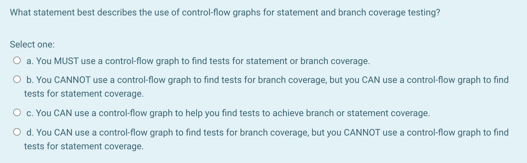 Solved What statement best describes the use of control-flow | Chegg.com