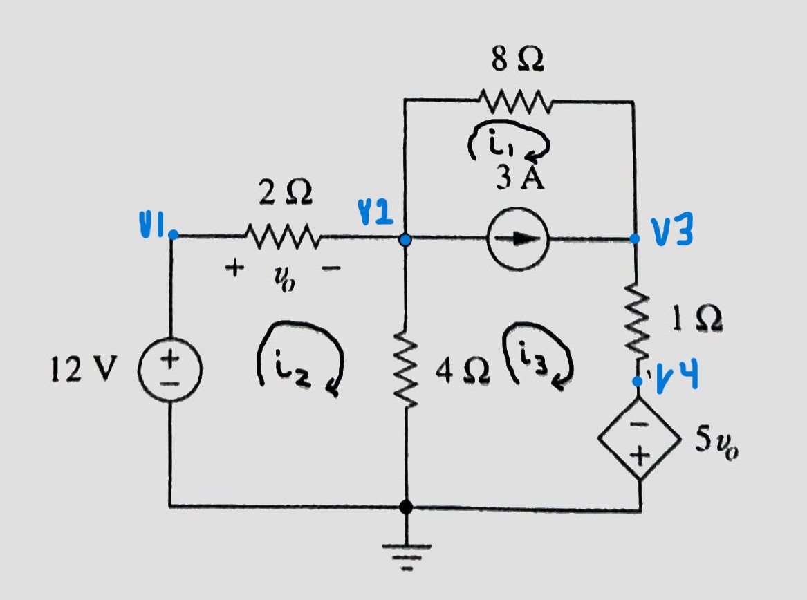 Solve The Circuit Using Node Voltage Analysis Each