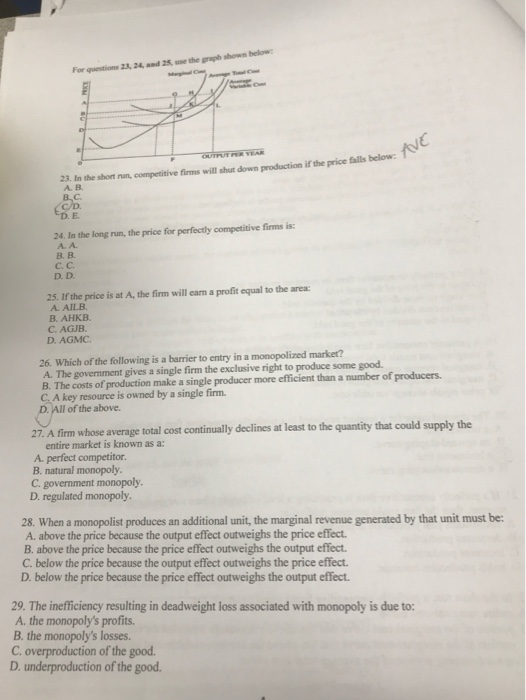 Solved For questions 23,24, and 25, use the gragh shown | Chegg.com Solved For questions 23,24, and 25, use the gragh shown | Chegg.com