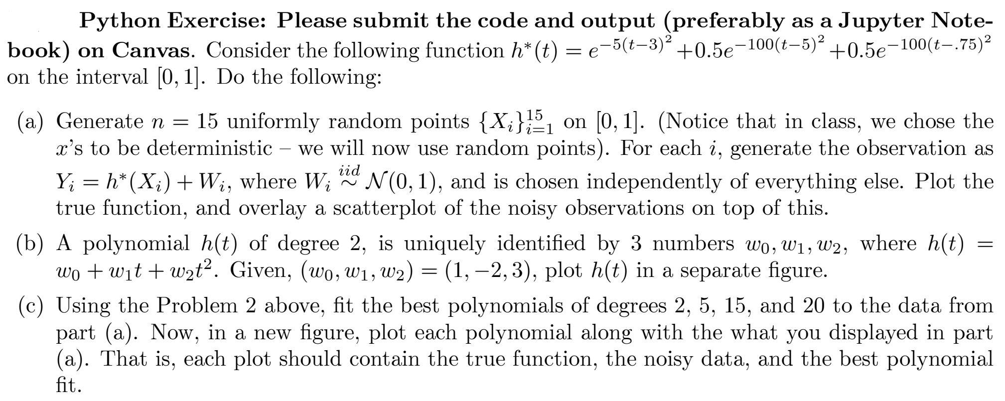 Solved Python Exercise Please Submit The Code And Output 8573