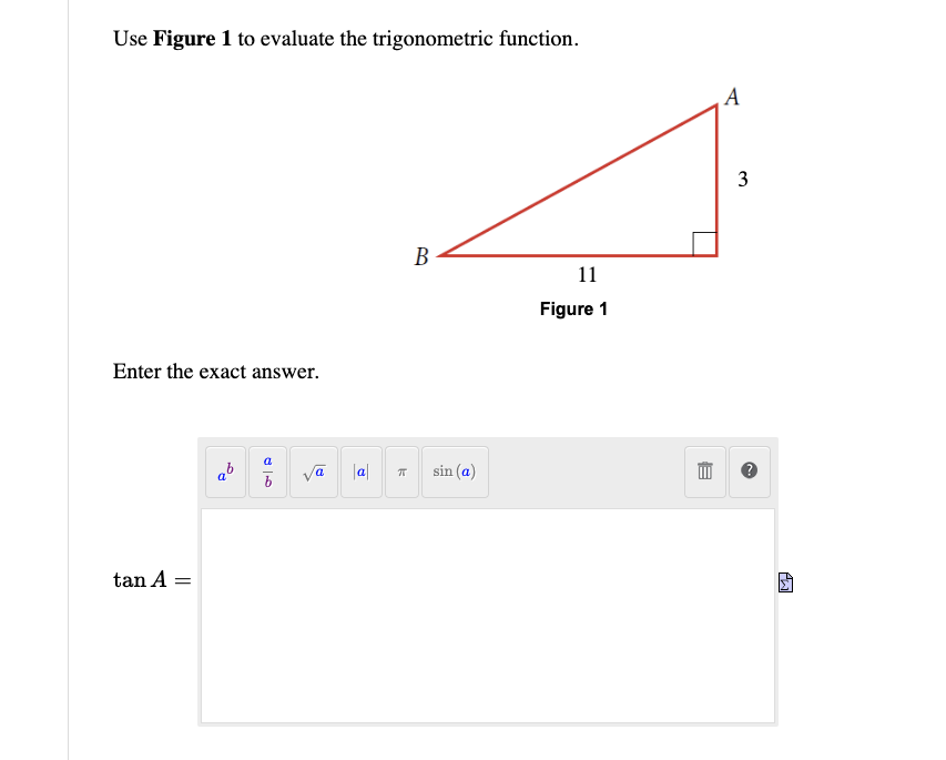 Solved Use Figure 1 to evaluate the trigonometric function. | Chegg.com