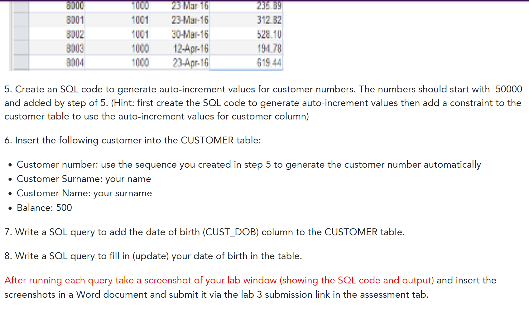 Solved 2. Data definition with SQL In this exercise, you | Chegg.com