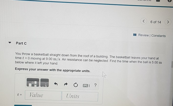 Solved A Review Constants Part A You throw a rock straight | Chegg.com