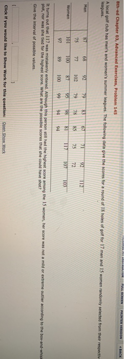 Solved 8th Ed Chapter 03 Advanced Exercises Problem 145 A 8683