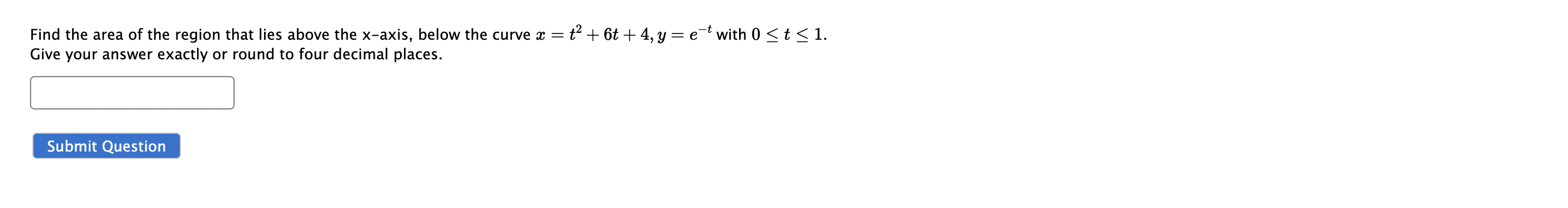Solved Find the area of the region that lies above the \\( x | Chegg.com