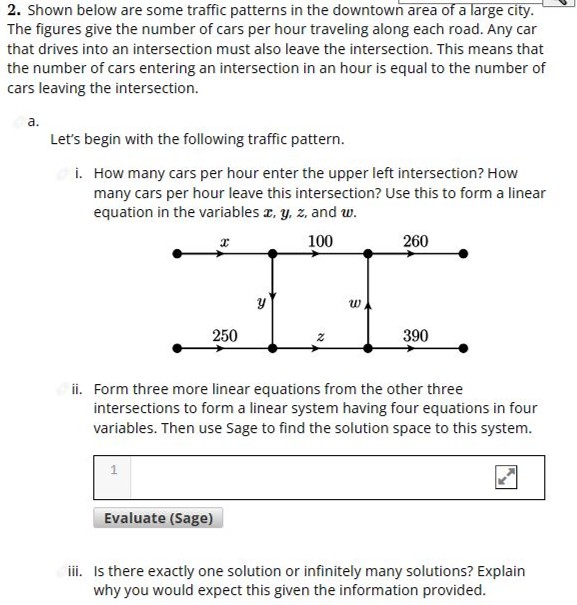 Solved Shown below are some traffic patterns in the downtown | Chegg.com