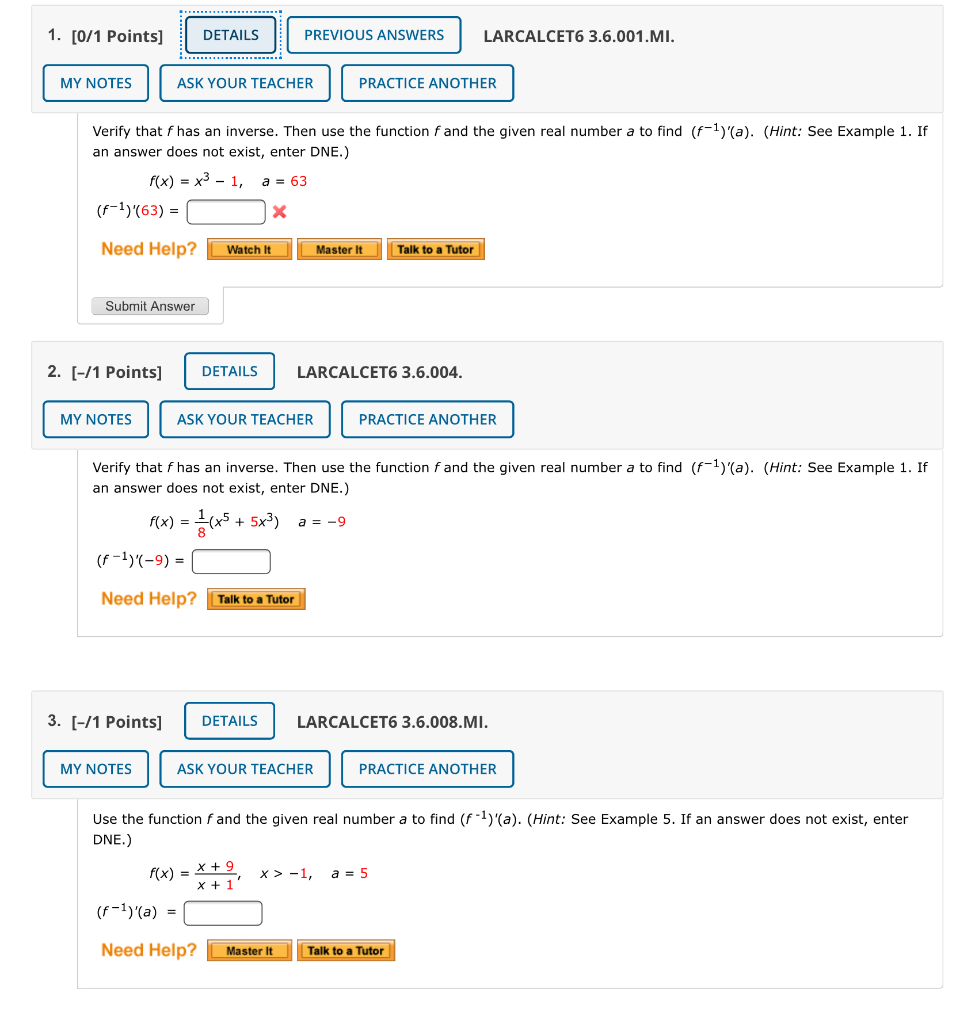 Solved 1. [0/1 Points] DETAILS PREVIOUS ANSWERS LARCALCET6 | Chegg.com