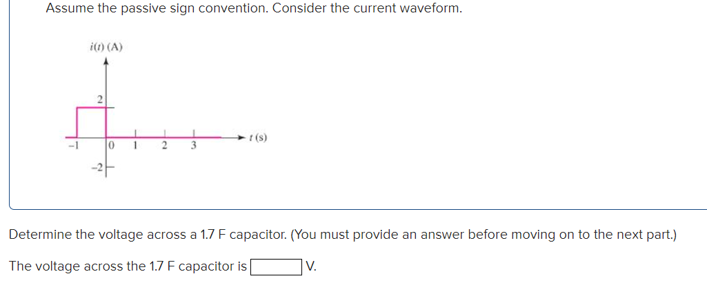 Solved Assume the passive sign convention. Consider the | Chegg.com