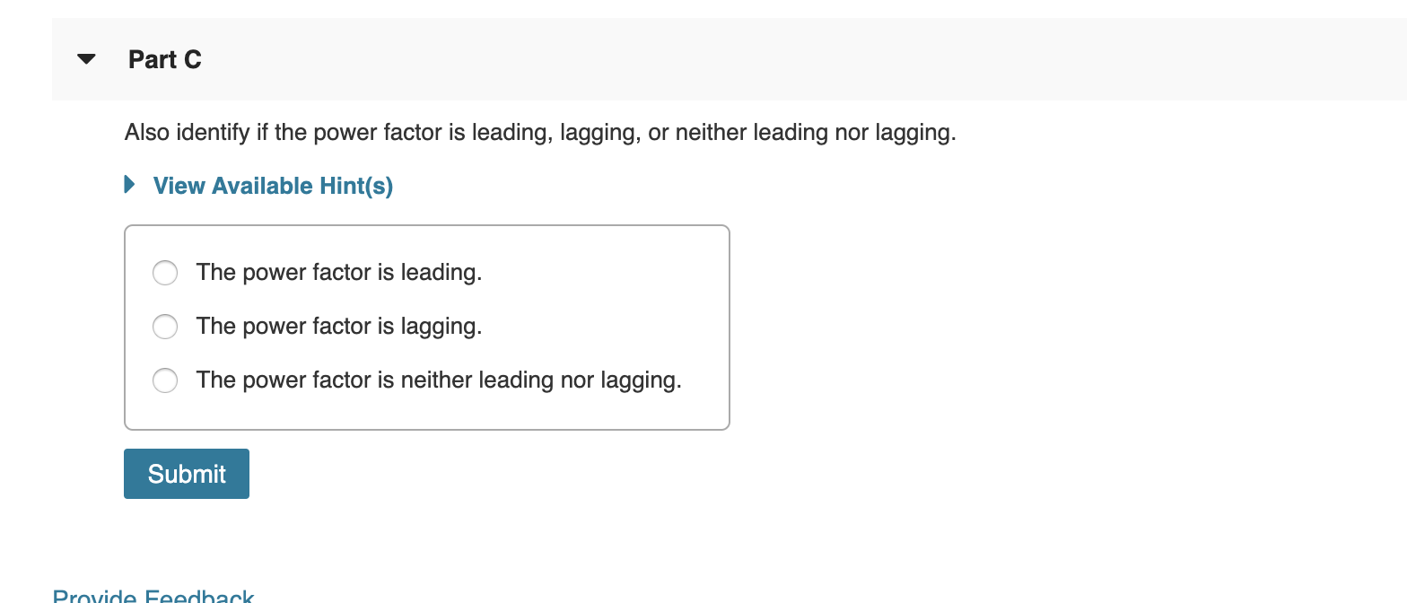 Solved Part A - Calculating average and reactive power | Chegg.com