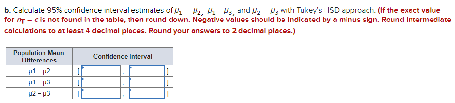 Solved Exercise 13-21 Algo A one-way analysis of variance | Chegg.com