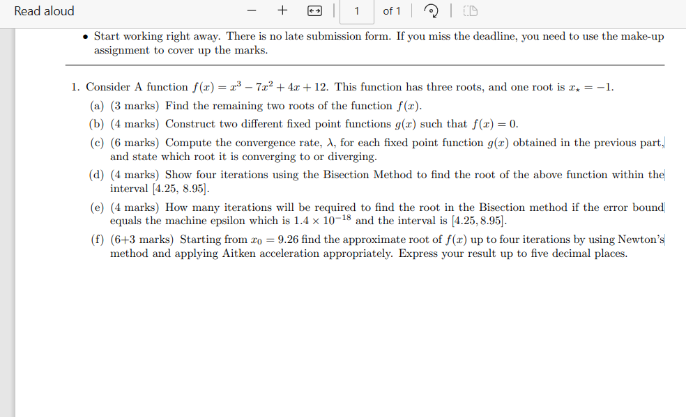 Solved - Start working right away. There is no late | Chegg.com