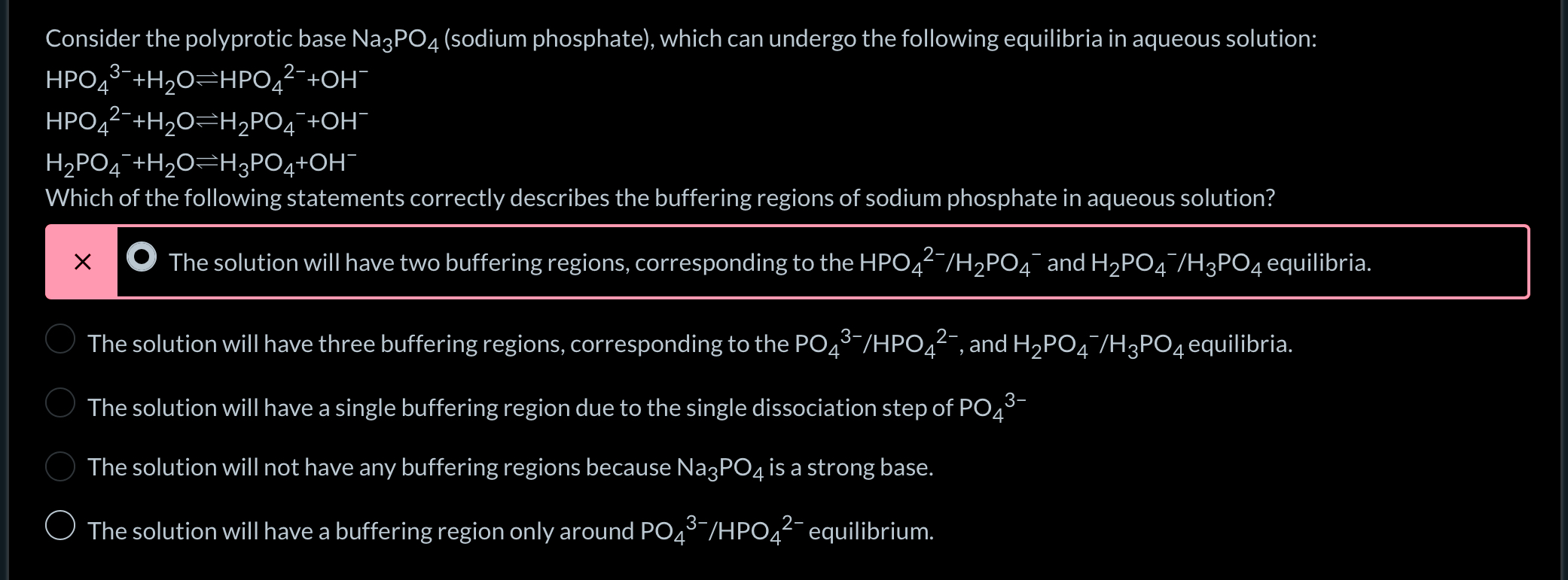 Solved Consider The Polyprotic Base Na3po4 Sodium 9721