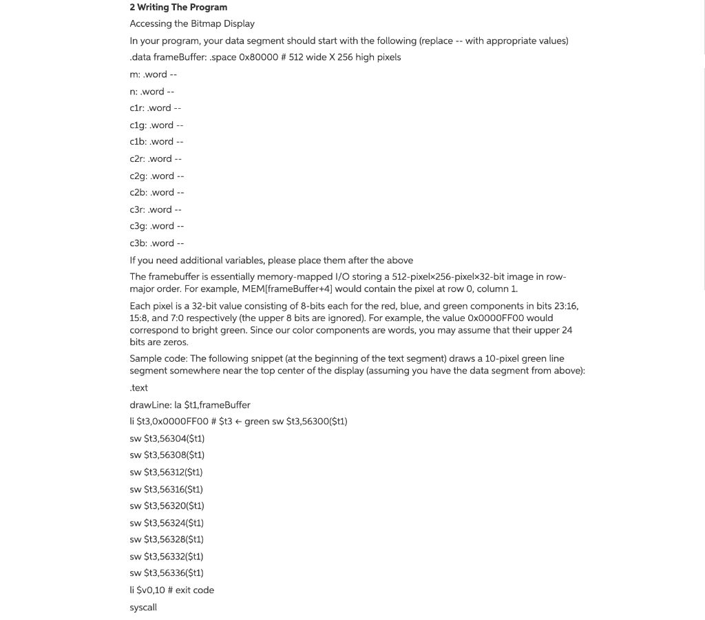 Inputs: The input will be the assembly language | Chegg.com
