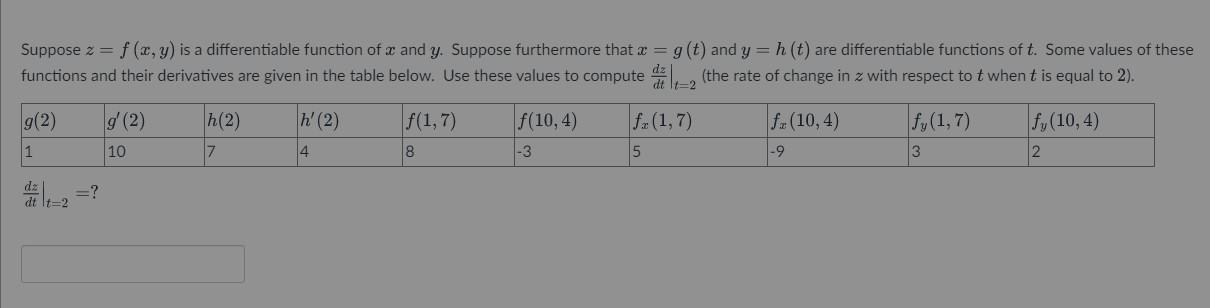 Solved đ 2 Suppose z = f(x,y) is a differentiable function | Chegg.com