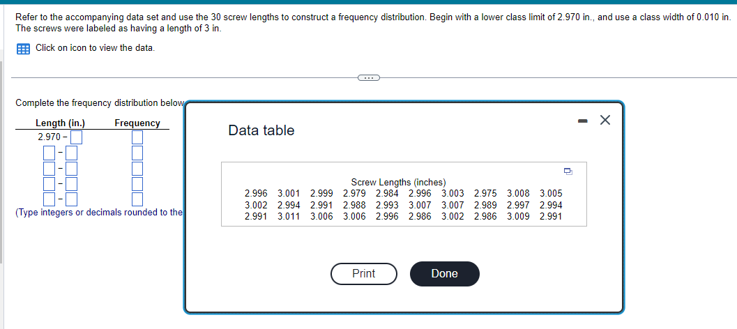 Solved Refer to the accompanying data set and use the 30 | Chegg.com