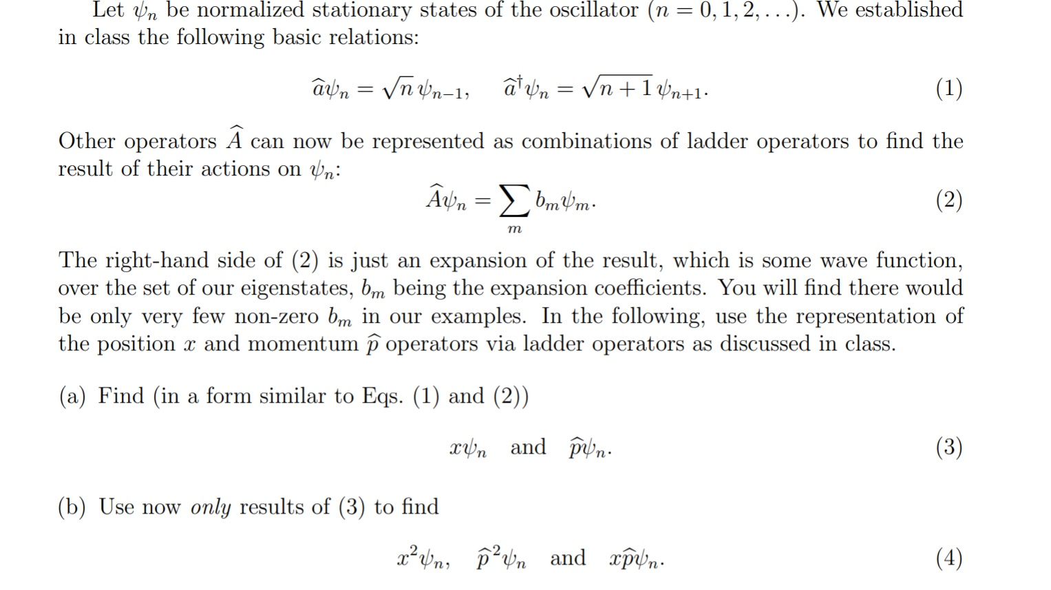 Solved Let Un be normalized stationary states of the | Chegg.com