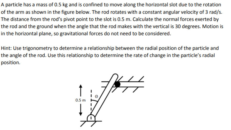 Solved A particle has a mass of 0.5 kg and is confined to | Chegg.com
