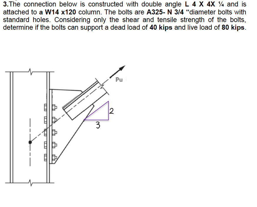 Solved 3.The connection below is constructed with double | Chegg.com