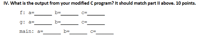 Solved \#include int a=10; int b=20; int c=30; Gstatic void | Chegg.com