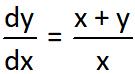 Solved dy - x+y = dx X | Chegg.com