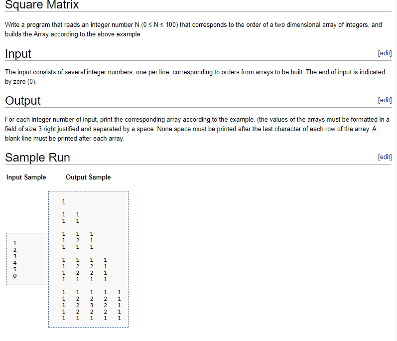 Solved Square Matrix Write A Program That Reads An Integer