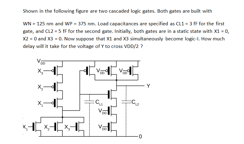 Solved Shown in the following figure are two cascaded logic | Chegg.com