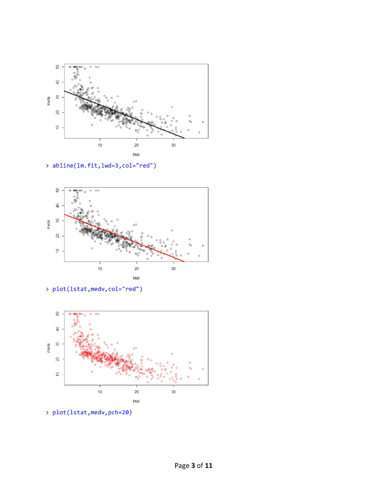 R Lab 1 Assignment > library (MASS) > library (ISLR) | Chegg.com