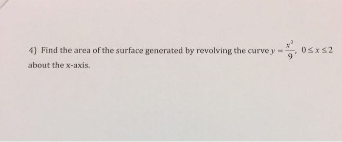 Solved Find the area of the surface generated by revolving | Chegg.com