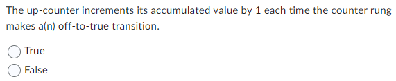 Solved The up-counter increments its accumulated value by 1 | Chegg.com