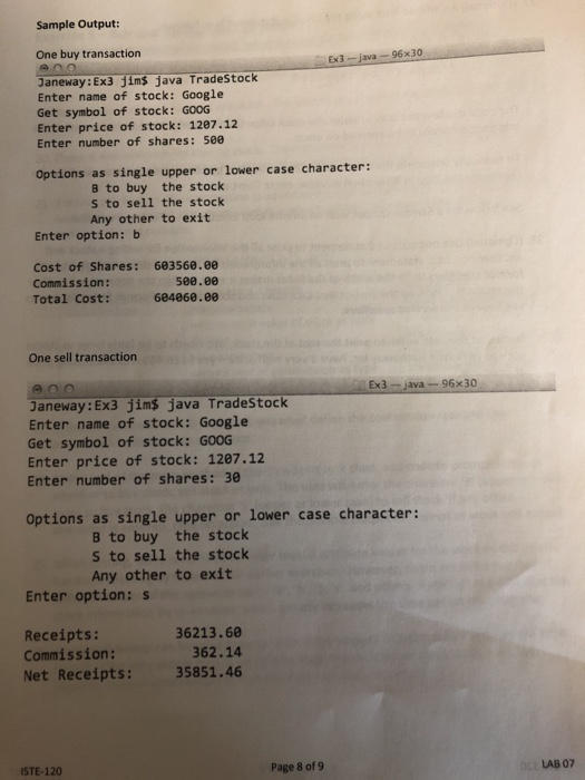 Solved ISTE-120 Lab 07: Decisions Exercise 1-Validating | Chegg.com