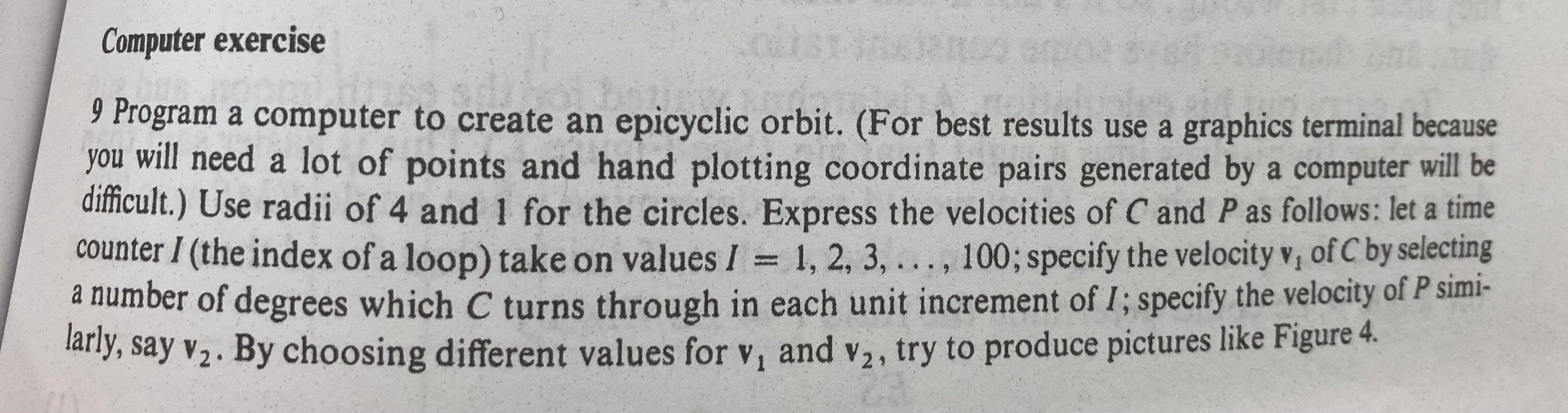 Solved Computer exercise 9 Program a computer to create an | Chegg.com