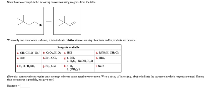 Solved Show how to accomplish the following conversion using | Chegg.com