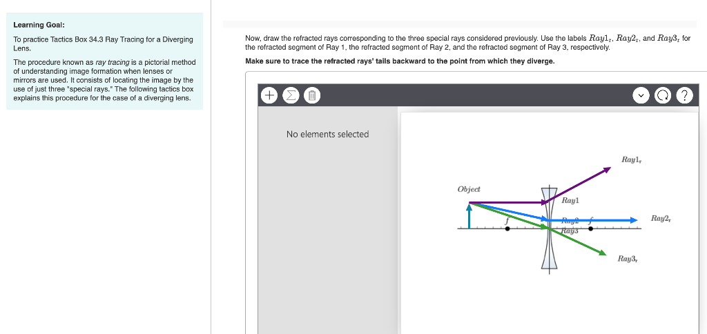 Solved Learning Goal: To practice Tactics Box 34.3 Ray | Chegg.com