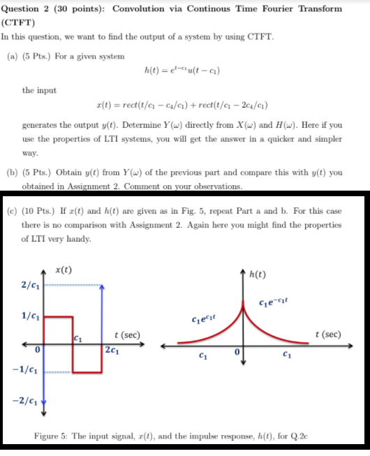Solved Question 2 (30 points): Convolution via Continous | Chegg.com