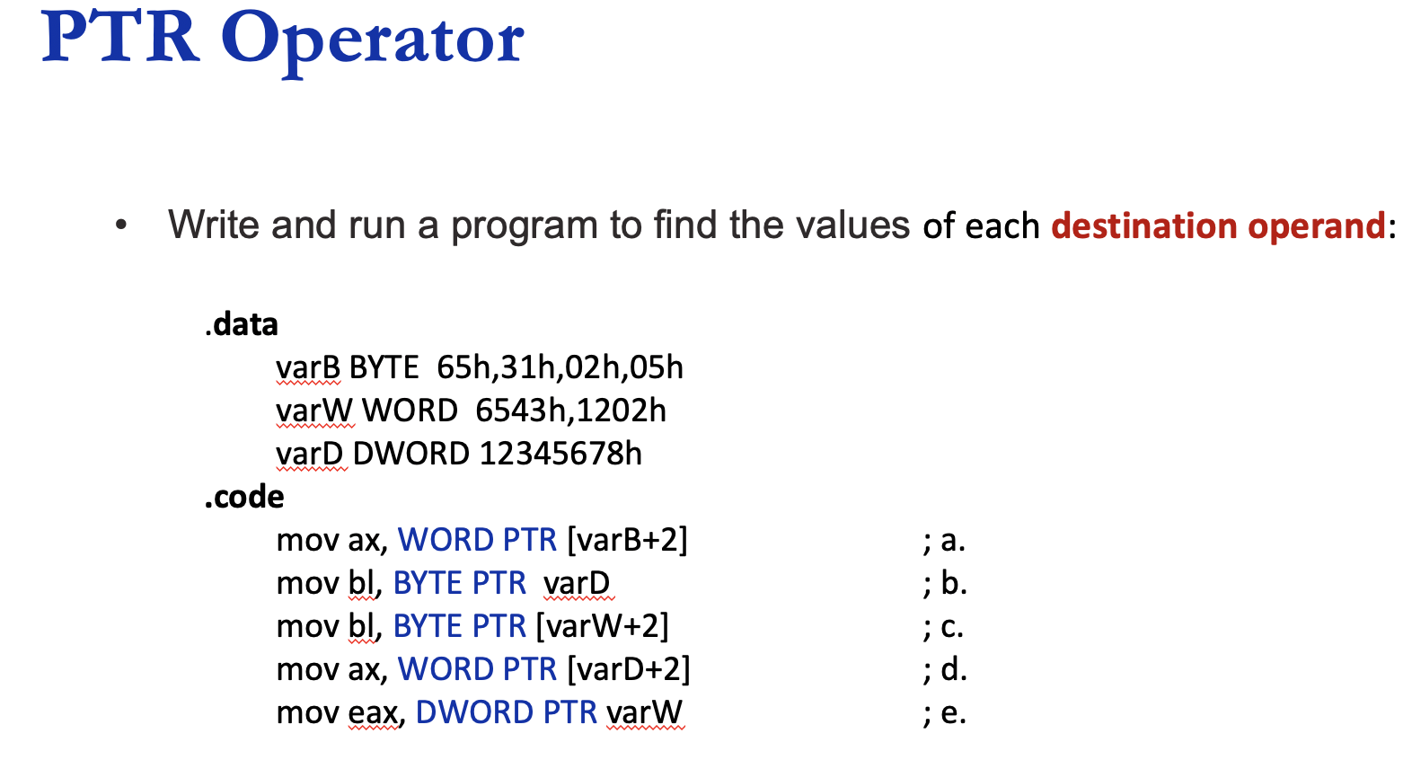 Solved PTR Operator Write and run a program to find the | Chegg.com