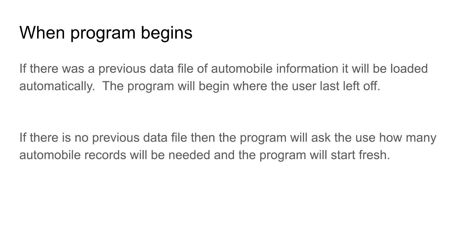 Solved Program Specifications You are to write a program | Chegg.com Solved Program Specifications You are to write a program | Chegg.com
